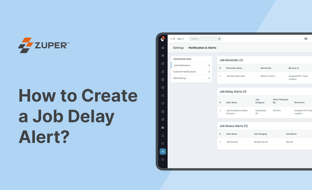 How to Create a Job Delay Alert