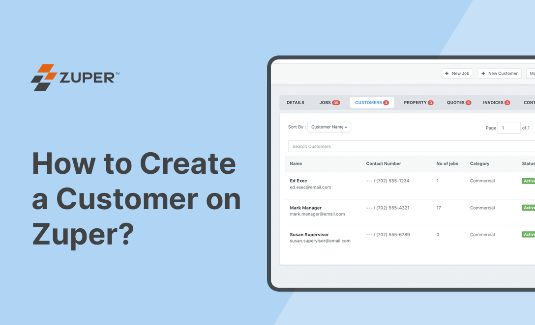 How to Create a Customer on Zuper