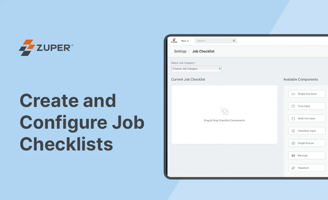 Create and Configure Job Checklists